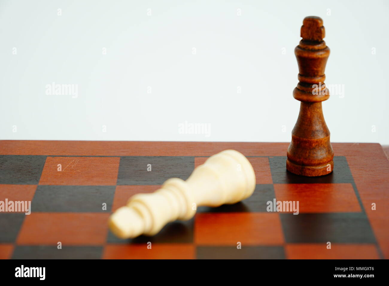 The chess game, board and figures Stock Photo - Alamy
