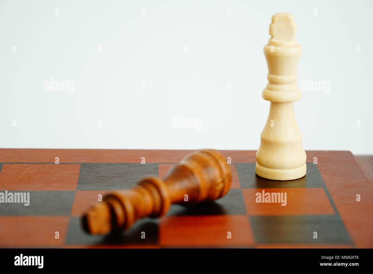 The chess game, board and figures Stock Photo - Alamy