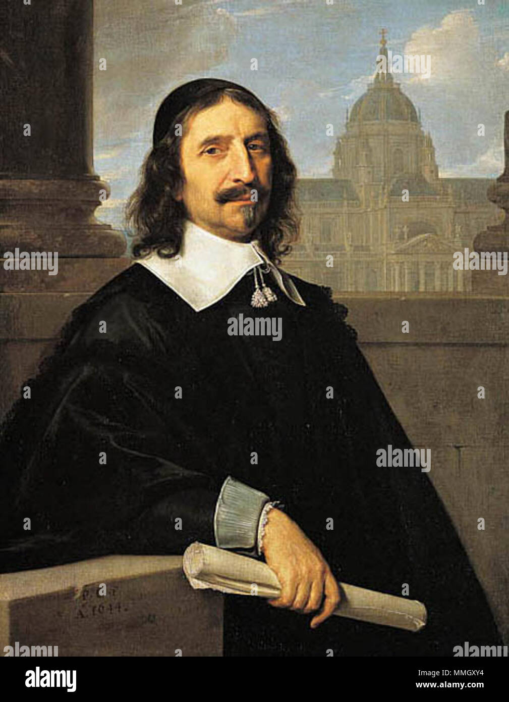 English: Portrait of Jacques Lemercier (1585-1654), Lemercier's ...