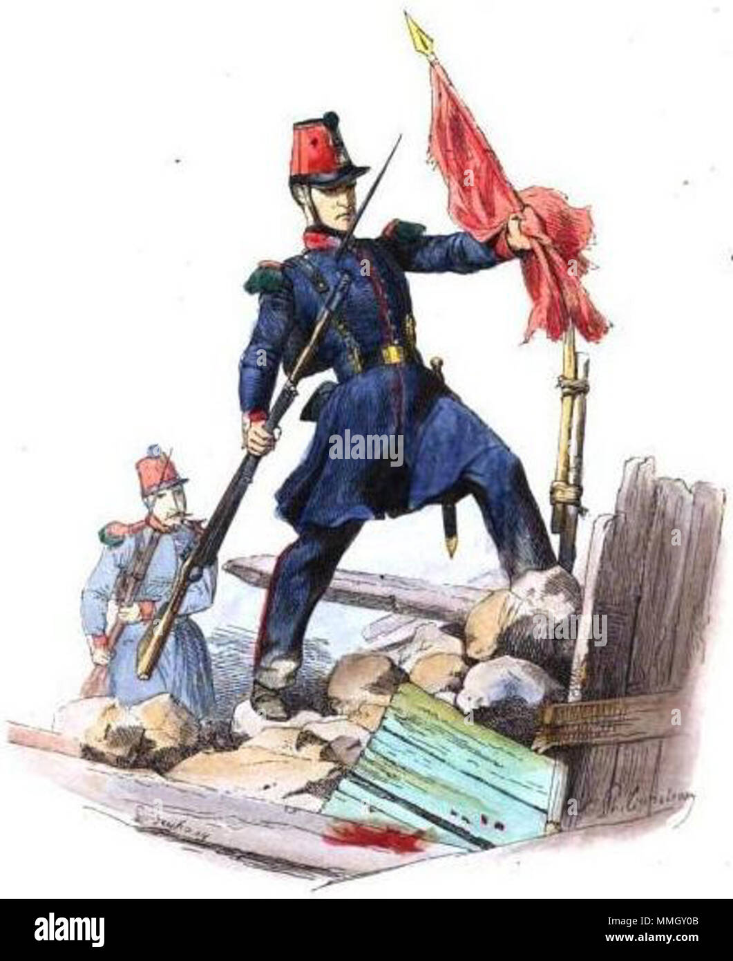 Paris uprising Cut Out Stock Images & Pictures - Alamy