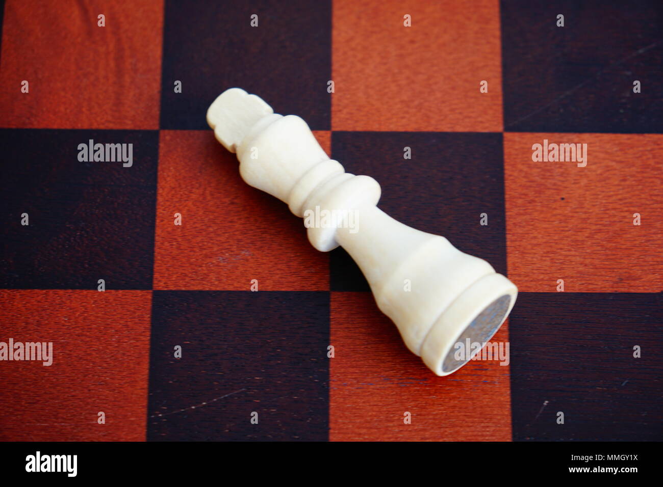The chess game, board and figures Stock Photo - Alamy