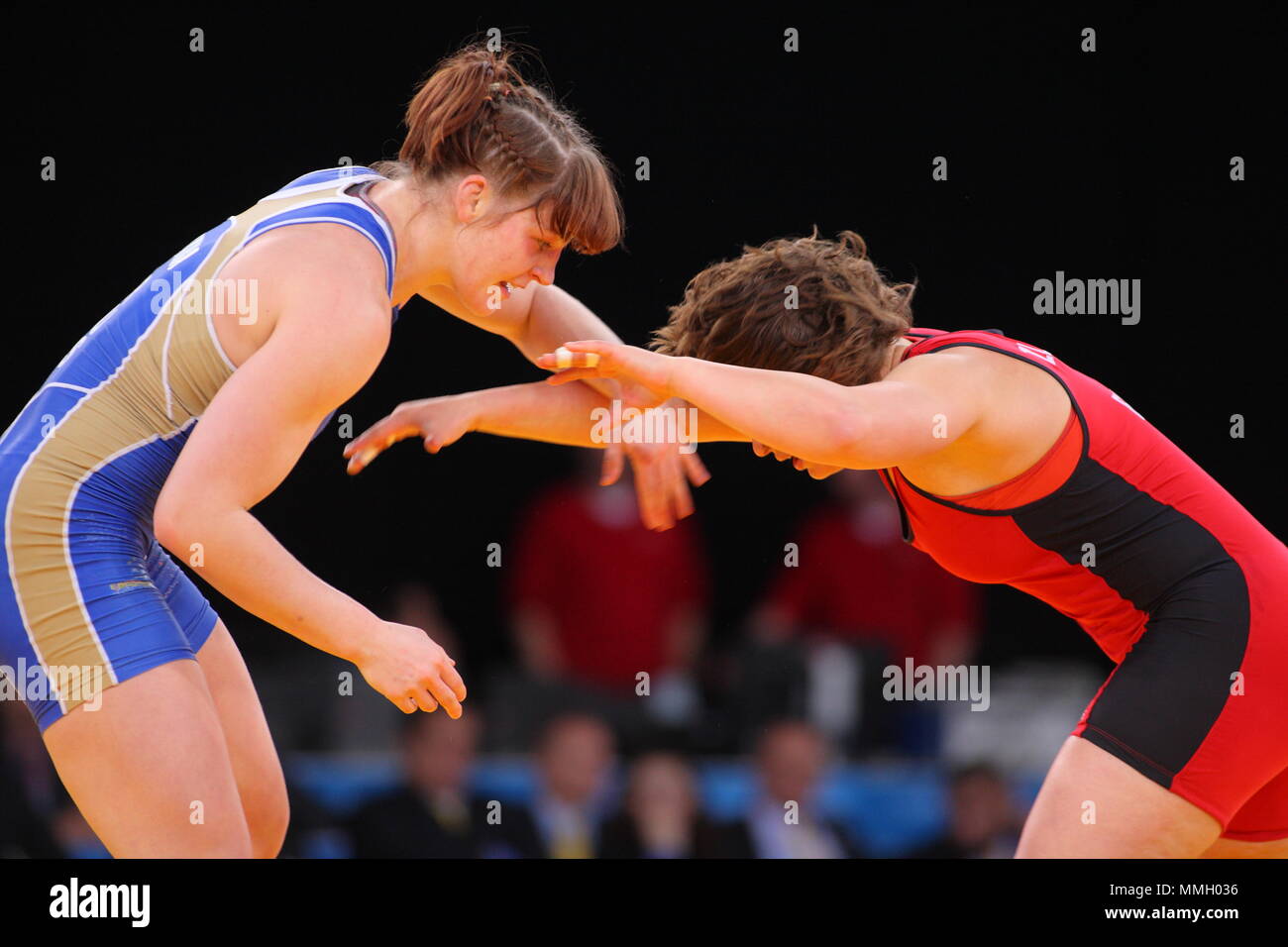 Zlateva Stanka vs Ekaterina Bukina compete at the Women's Greco Roman ...