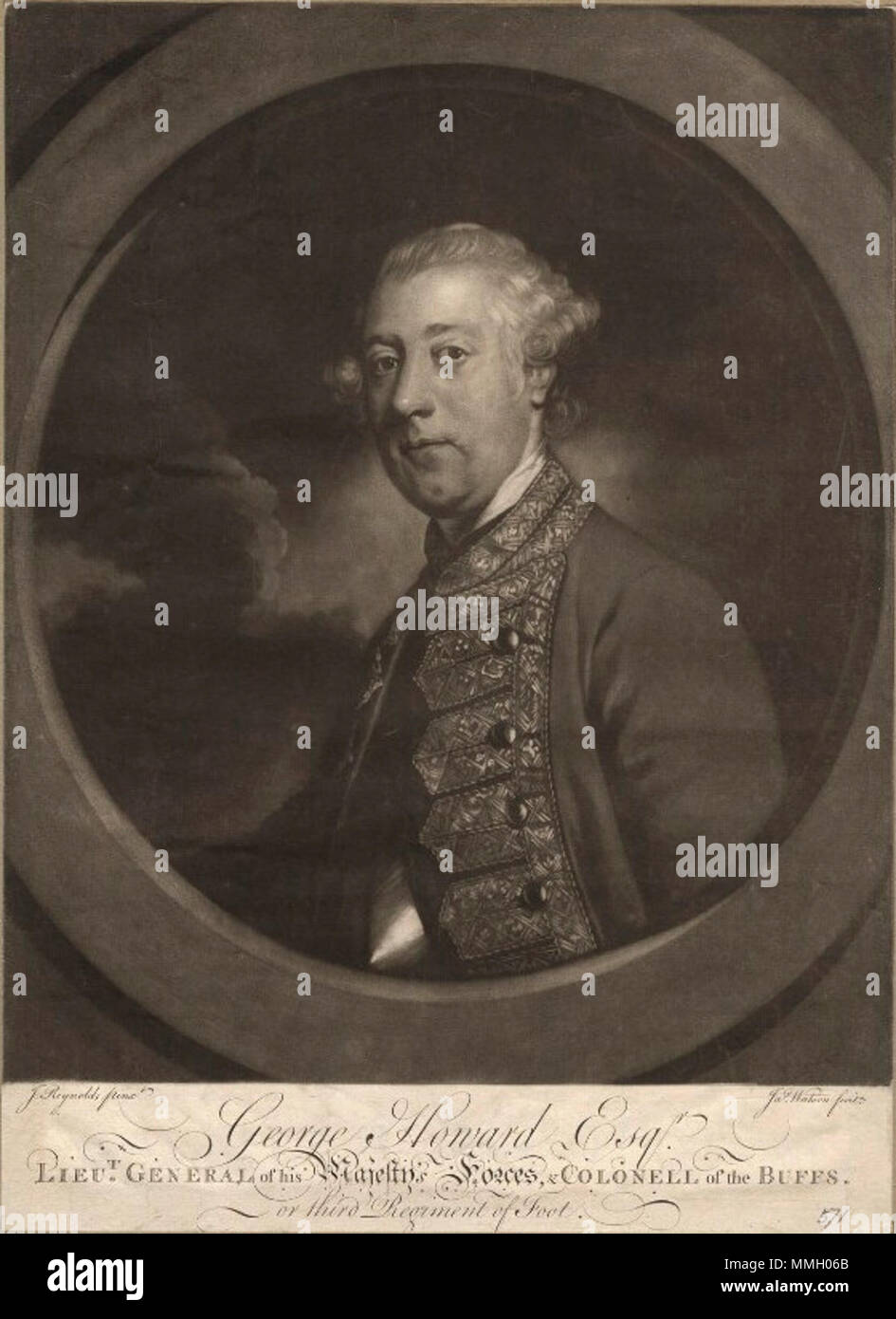 Portrait of Sir George Howard (1718-1796). circa 1760. Sir George ...