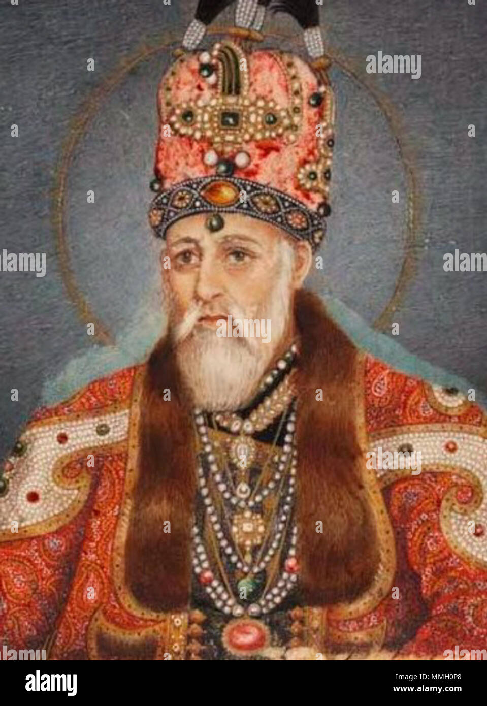 . English: Akbar Shah II of India. . circa 1827. Unknown Akbar Shah II ...