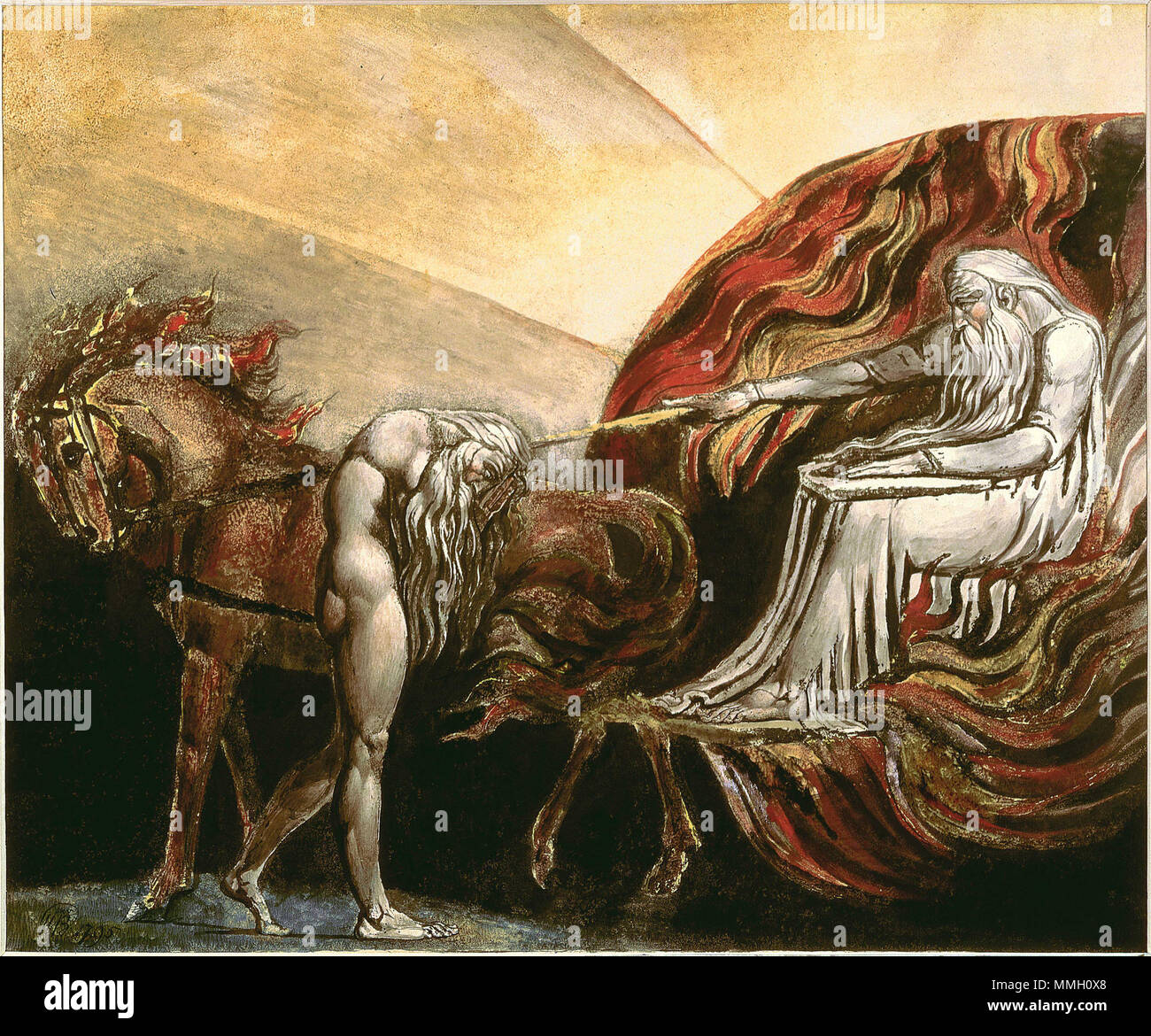 William blake god adam hi-res stock photography and images - Alamy