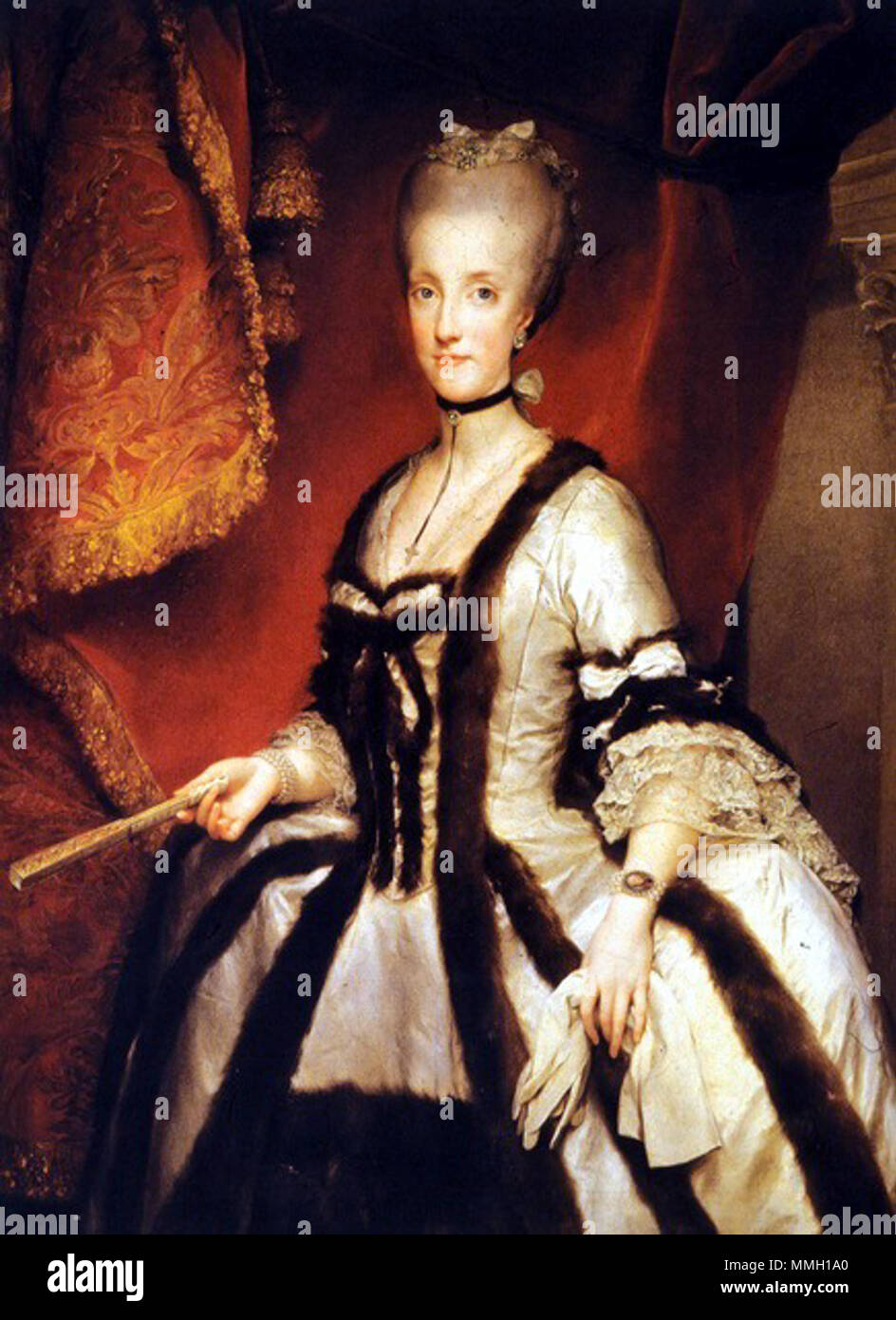 Portrait of Maria Carolina of Austria (1752-1814), Queen consort of ...