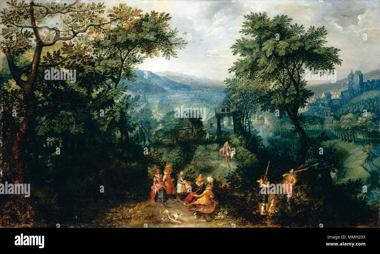 English: Extensive Landscape . first half of 17th century. David ...