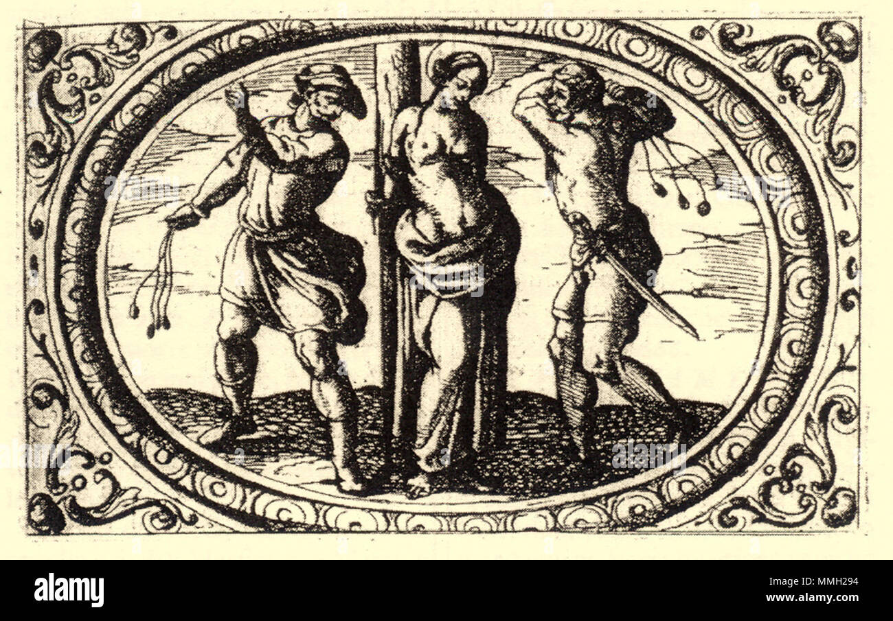 The martyrdom of Saint Severa. circa 1590. Il martirio di S.Severa ...