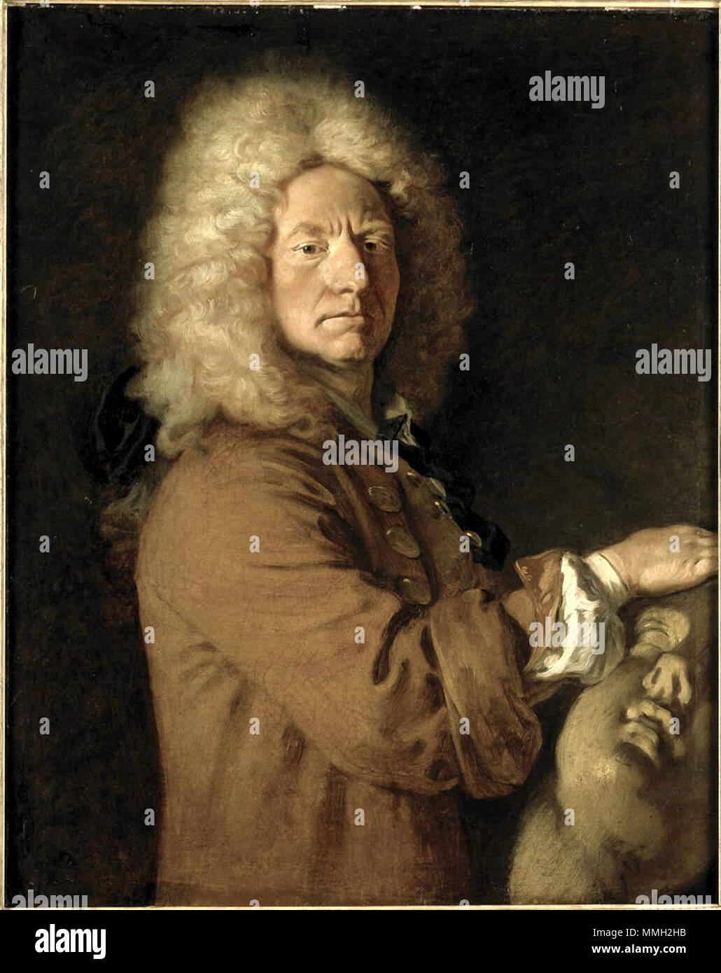 English: Portrait of Antoine Joseph Pater (1670-1747) . between circa ...