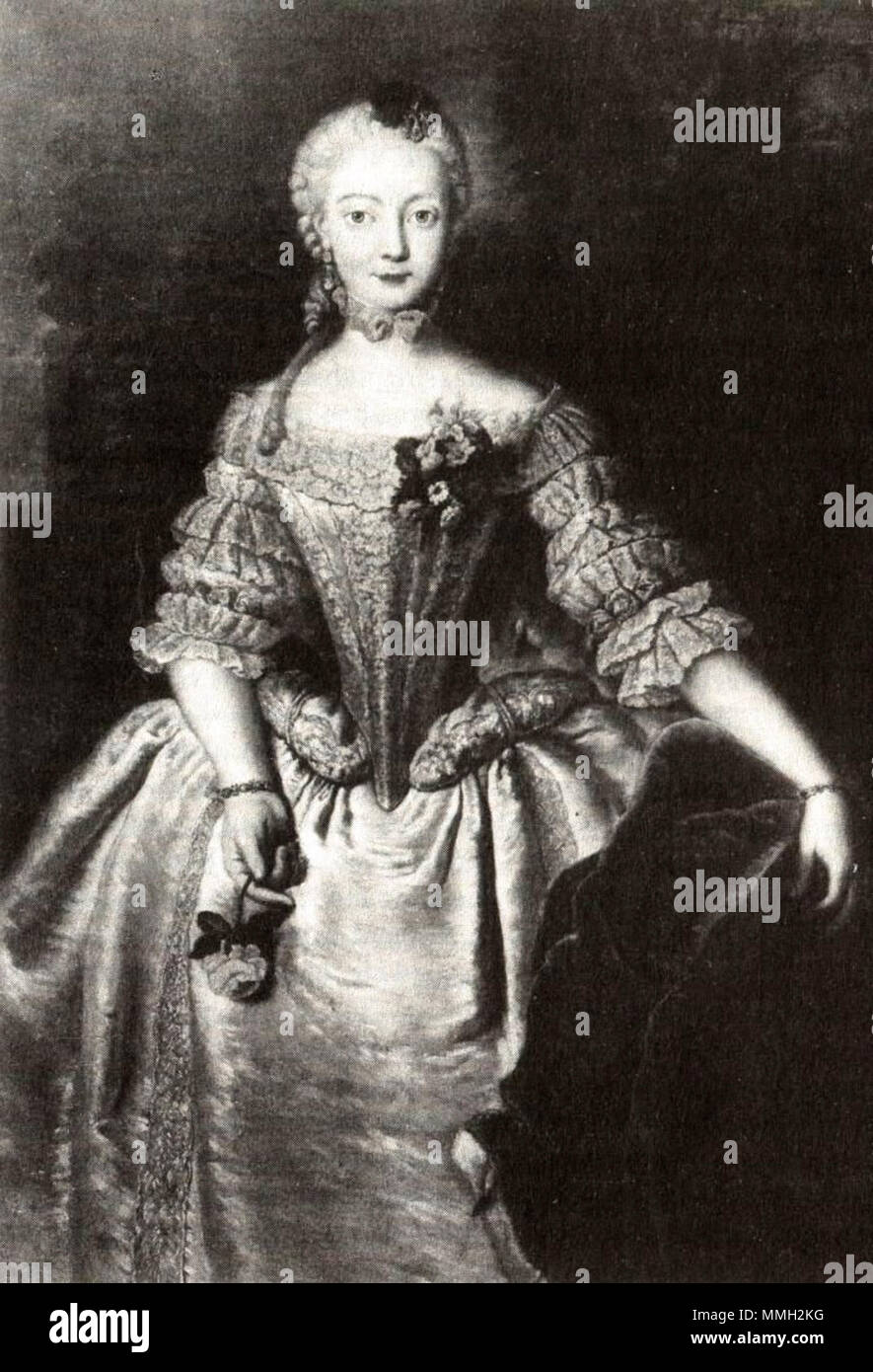 Portrait of Wilhelmine of Prussia, Margravine of Brandenburg-Bayreuth (1709-1758). 18th century ...