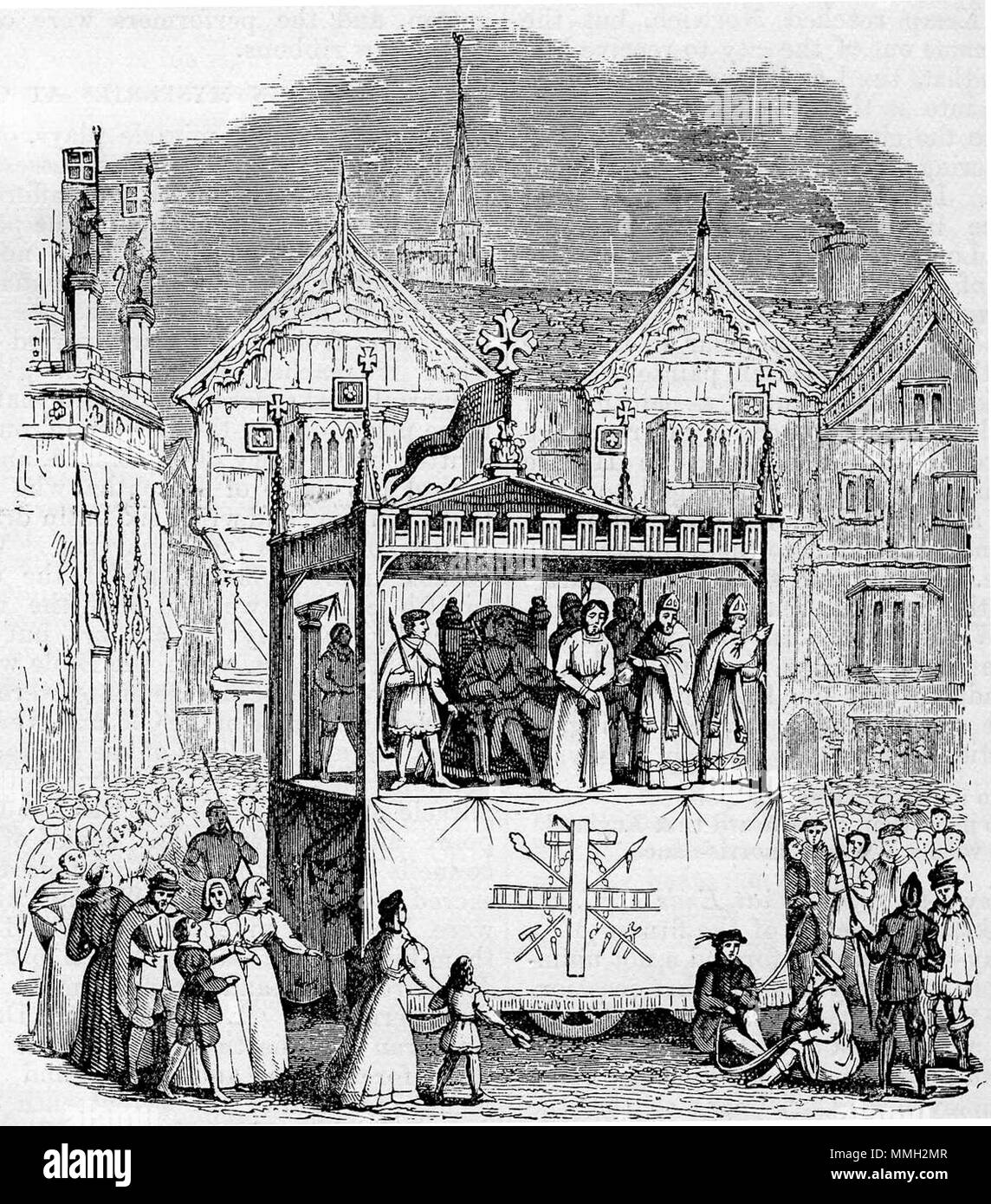 . English: This elaborate image, Representation of a Pageant Vehicle at ...