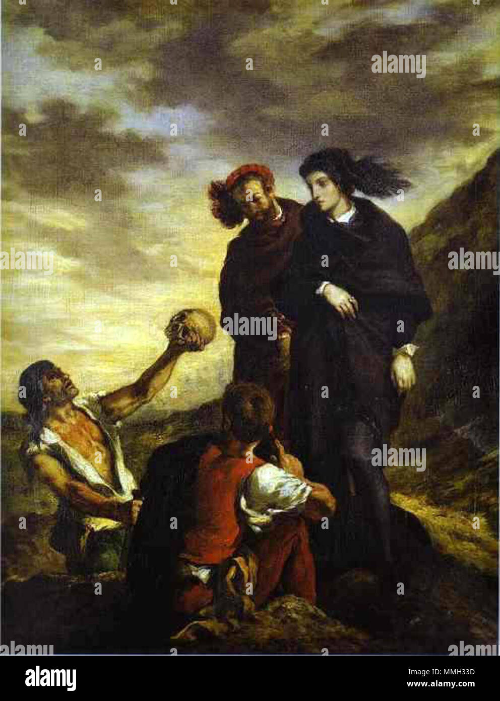Hamlet in graveyard delacroix hi-res stock photography and images - Alamy
