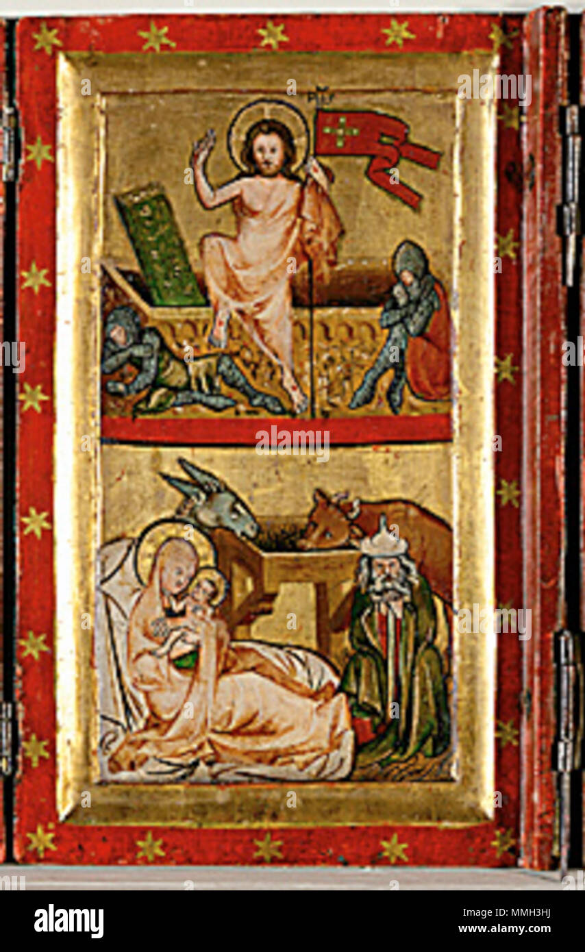 40-05-03/ 2 Resurrection of Christ and Nativity.. circa 1350/60 ...
