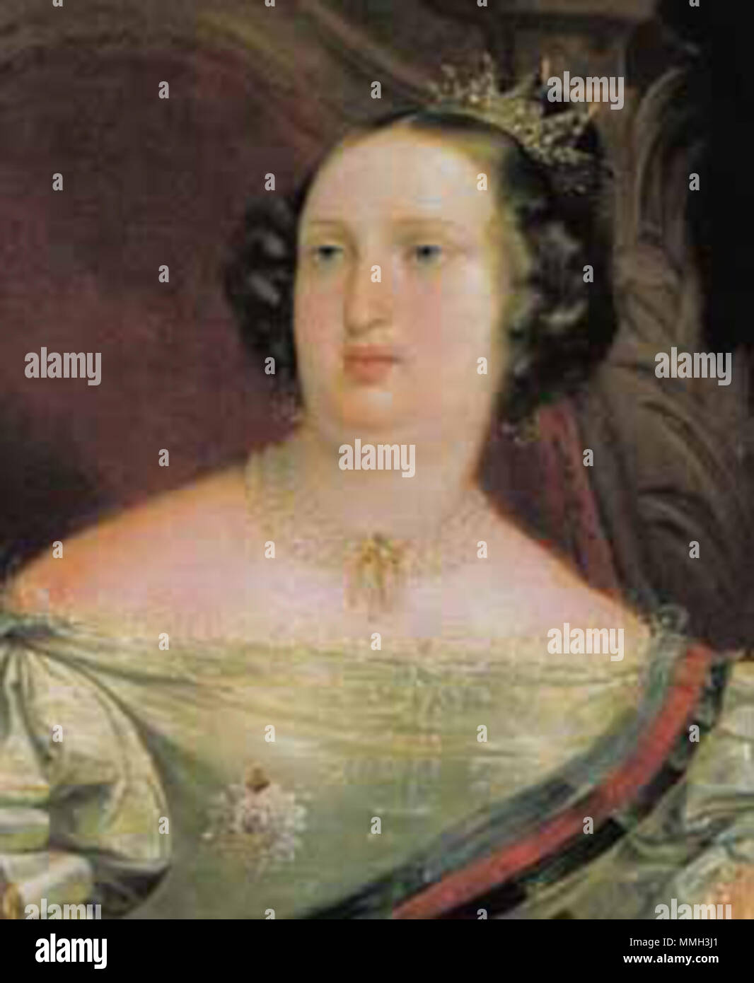 Portuguese: D. Maria II, Rainha reinante de Portugal Maria II of ...