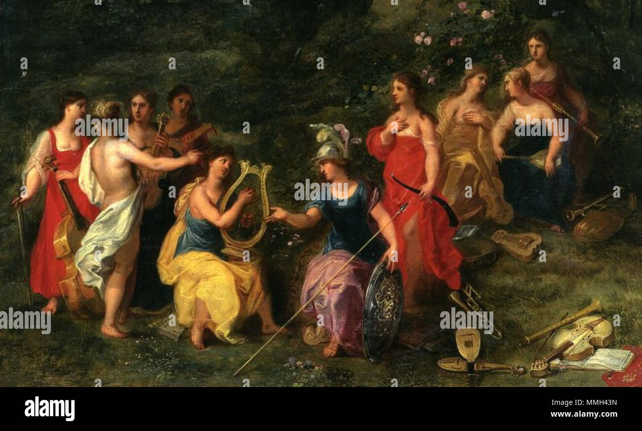 Minerva among the Muses (detail).. 1620s. Balen Minerva among the Muses ...