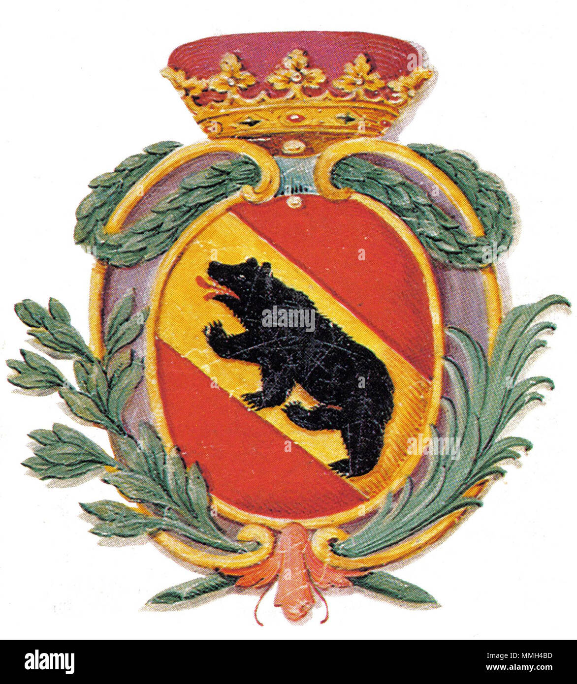 . Coat of Arms of Berne, from the cover of the State Account Book, 1790 ...