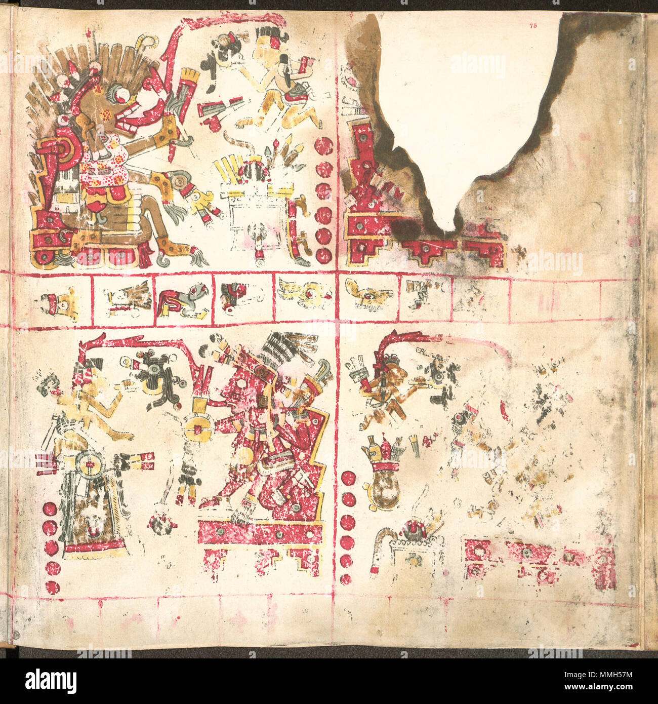 Codex borgia page hi-res stock photography and images - Alamy