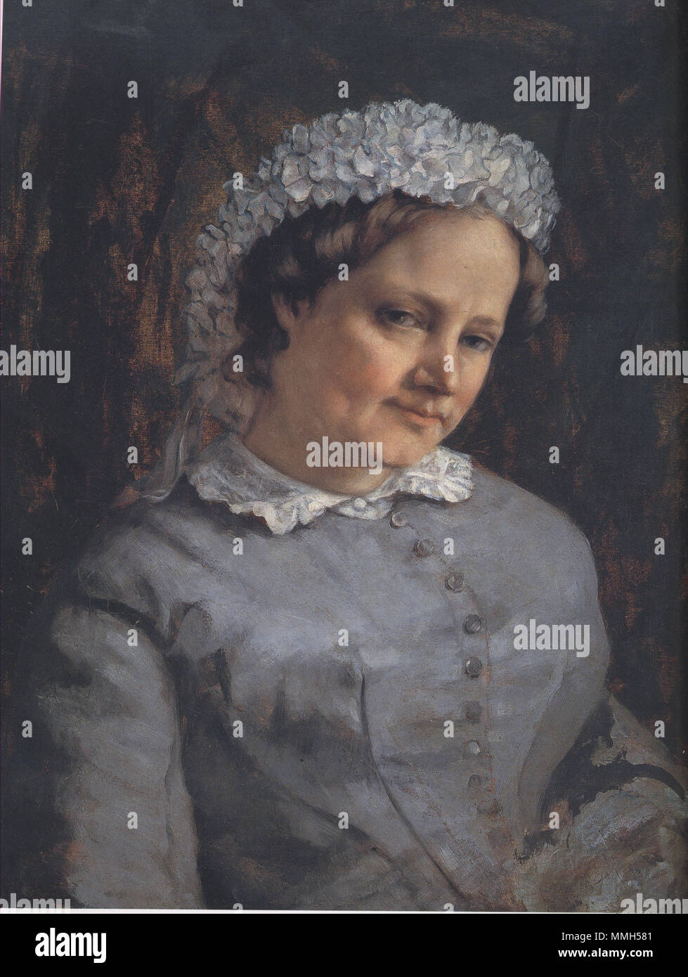 . English: wife of radical social thinker Pierre Proudon. Portrait of ...