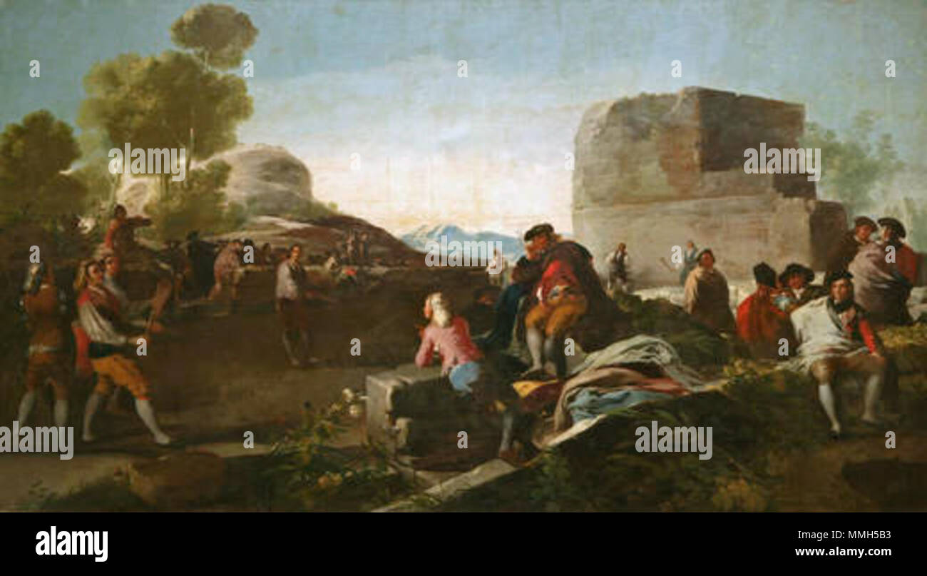 . Cartones para tapices. Spanish: El juego de la pelota a pala. 1779 ...