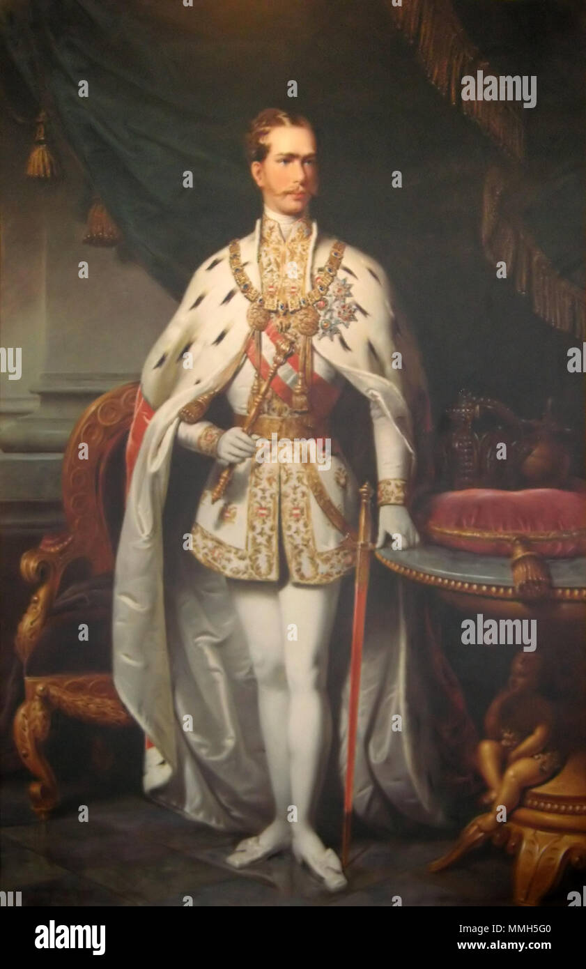 Portrait of Franz Joseph I of Austria (1830-1916). 1859. Emperor Franz ...