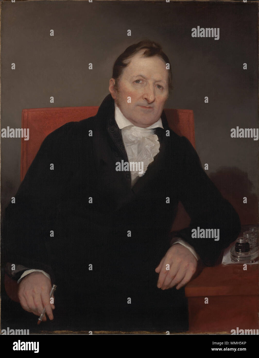 . English: 'Eli Whitney,' portrait of the inventor . 1822. Eli Whitney ...