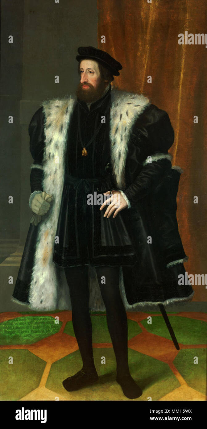 . Bildnis in ganzer Figur detail German: Kaiser Ferdinand I. (1503-1564 ...