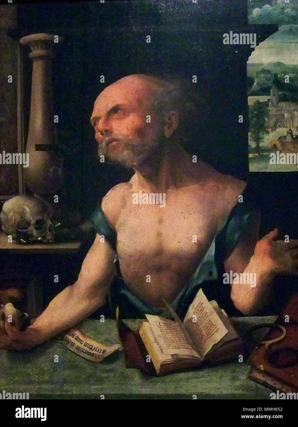 Dirck Jacobsz. Vellert - São Jerônimo Stock Photo - Alamy