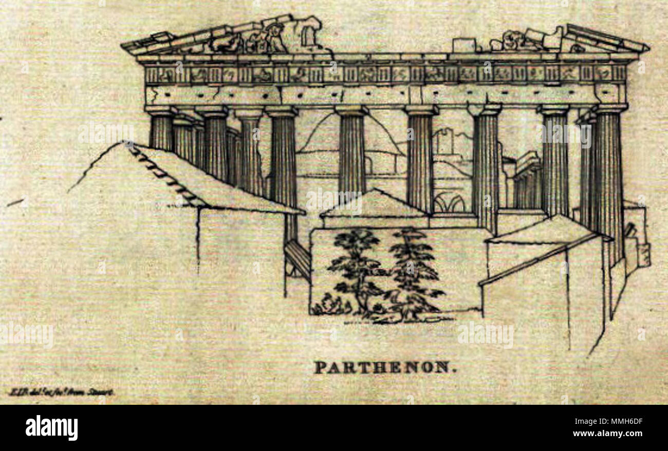 Columns pediment parthenon hi-res stock photography and images - Alamy