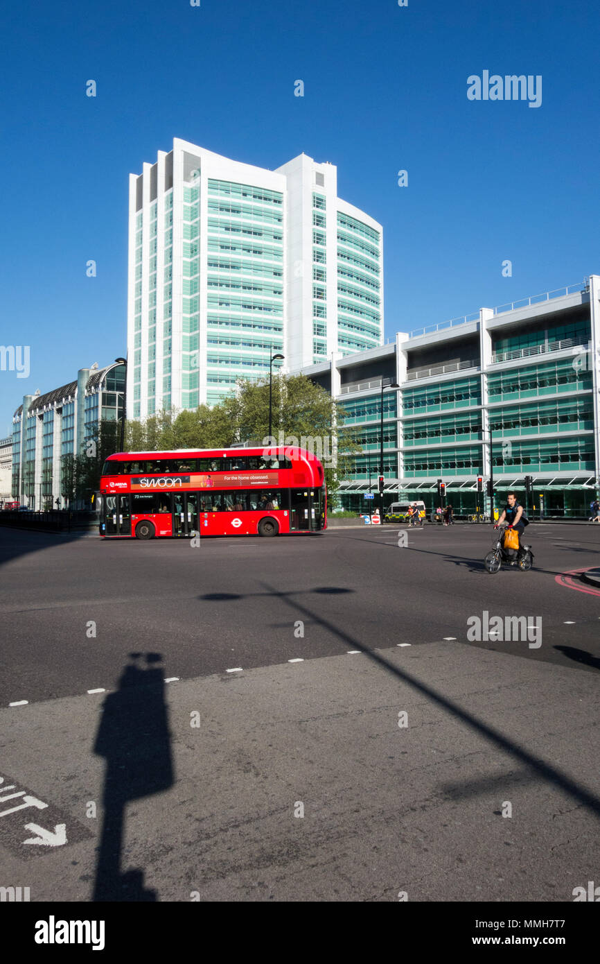 Exterior facade of University College London Hospital on Euston Road ...