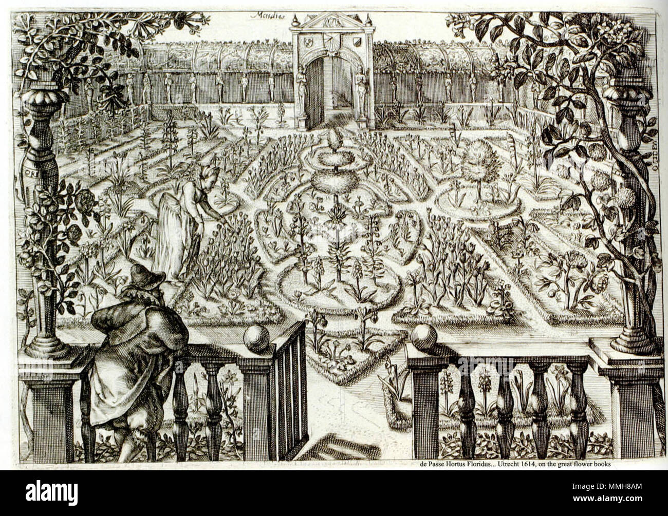 . English: The illustration 'Spring' from Crispijn van de Passe's book ...