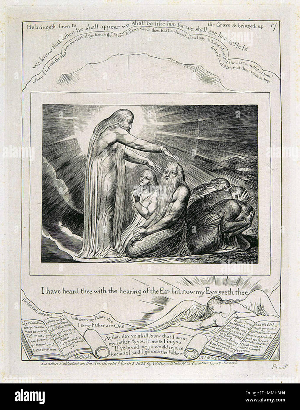 . 17th print from William Blake's Illustrations of the Book of Job ...