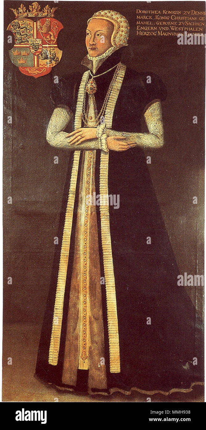 . Deutsch: Dorothea von Sachsen-Lauenburg, Frau von Christian III ...