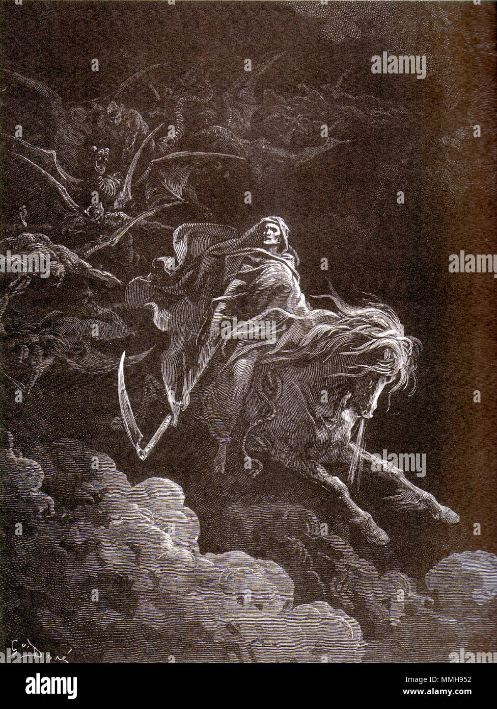 Gustave doré death on the pale horse hi-res stock photography and ...