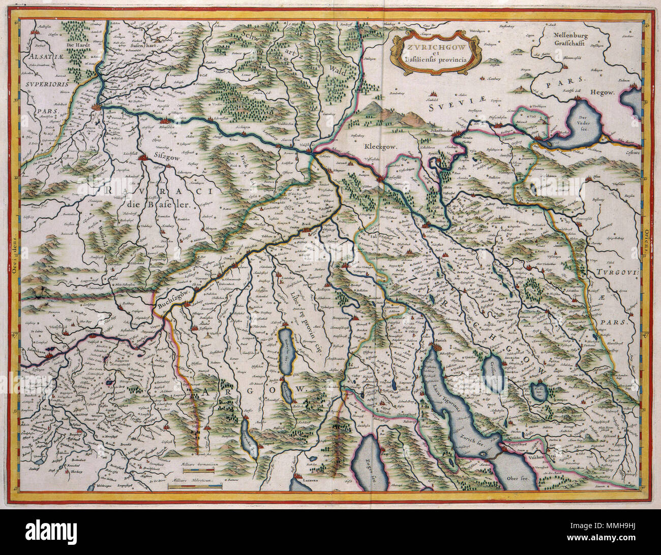 Map of basel hi-res stock photography and images - Alamy