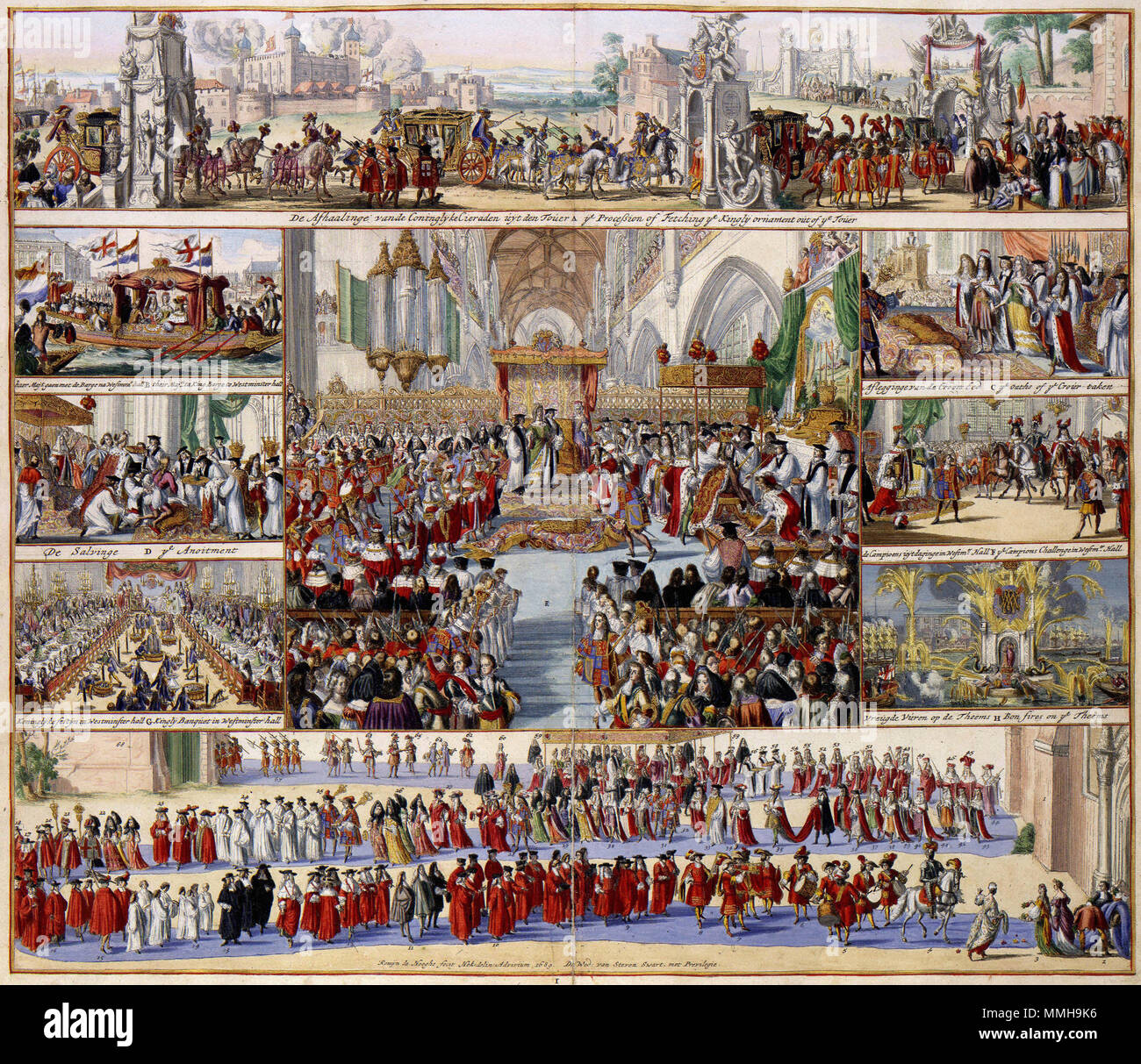 . Nederlands: Op 11 april 1689 werden Willem III en zijn vrouw Maria ...