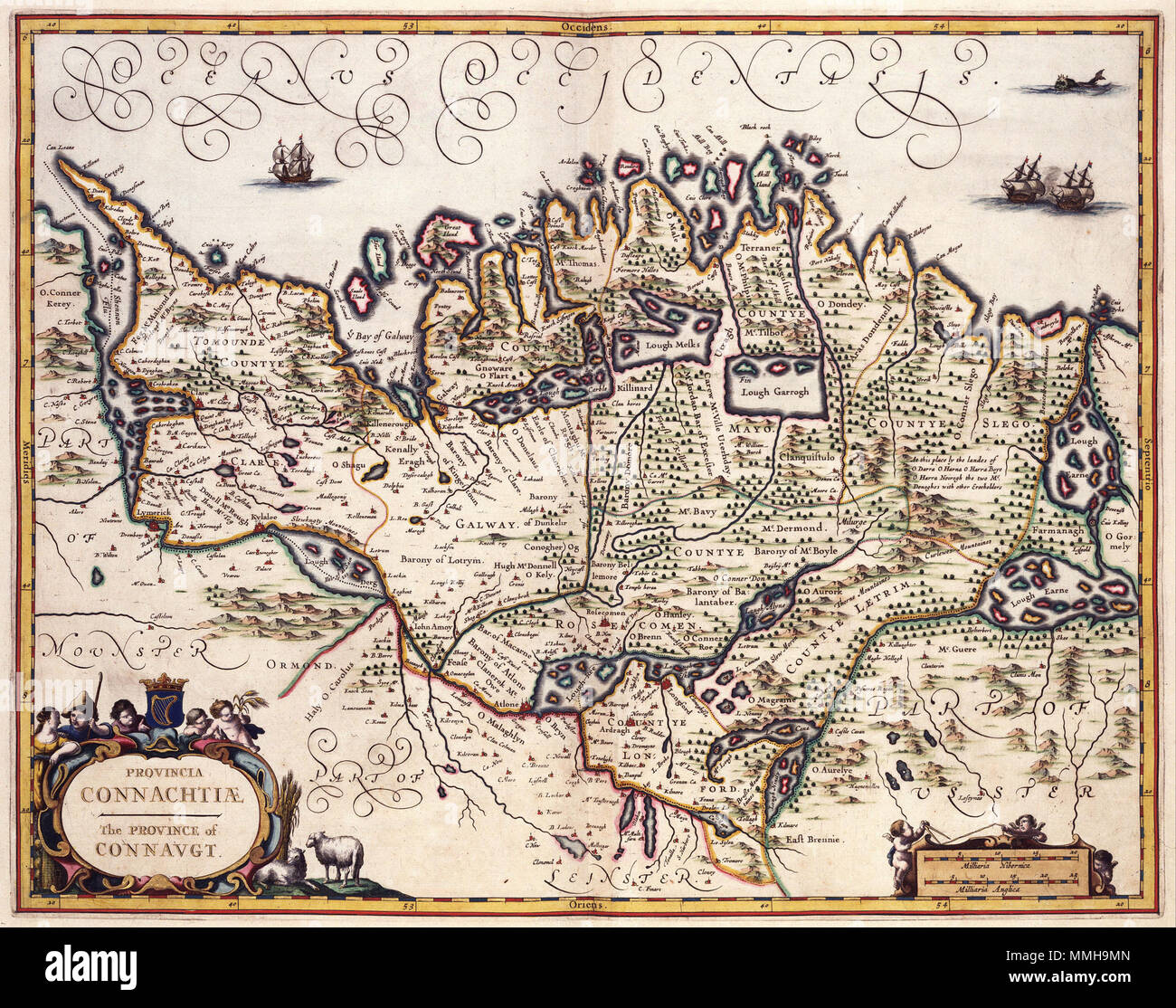 Roscommon outline map hi-res stock photography and images - Alamy