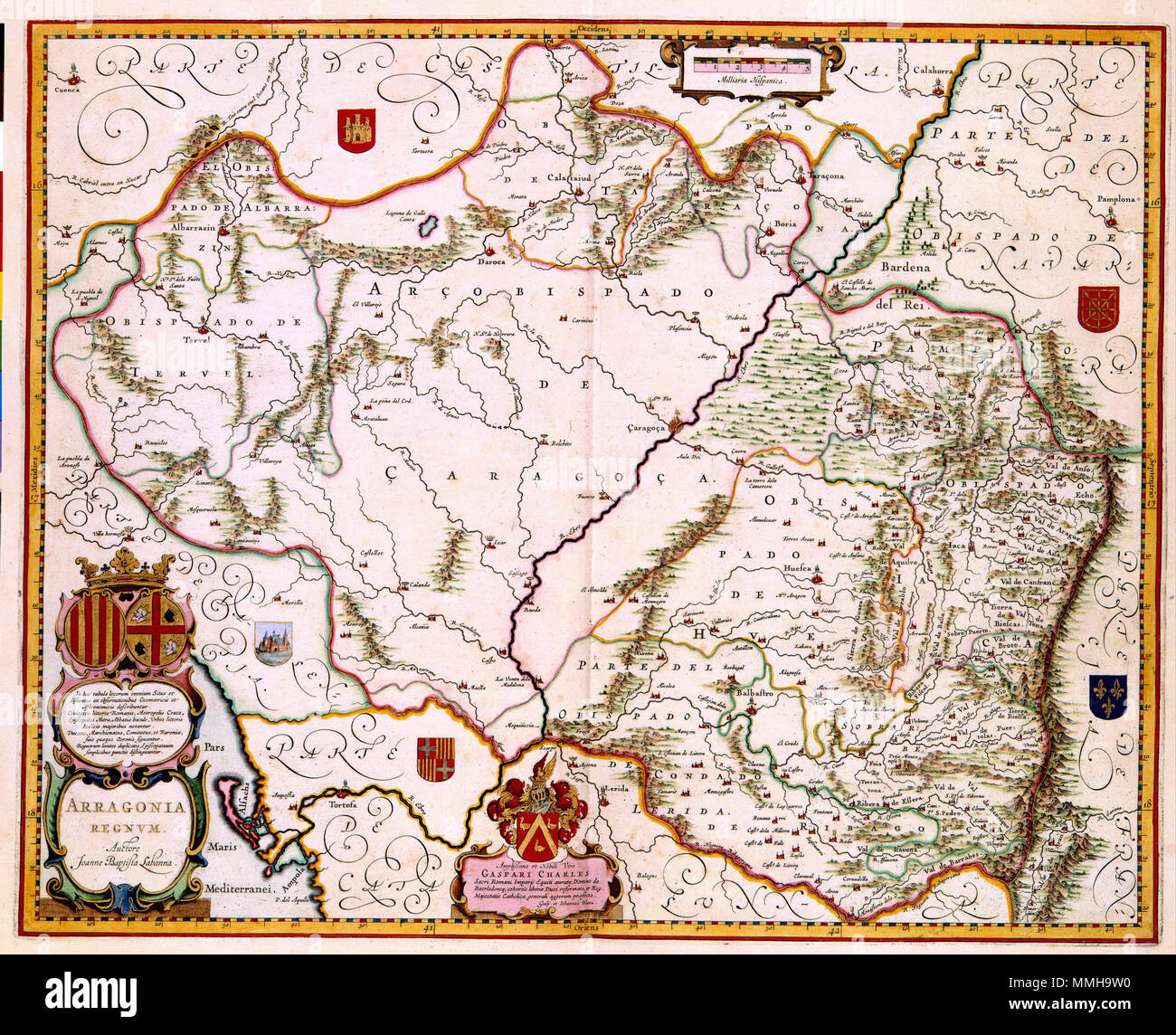 Map of aragon hi-res stock photography and images - Alamy