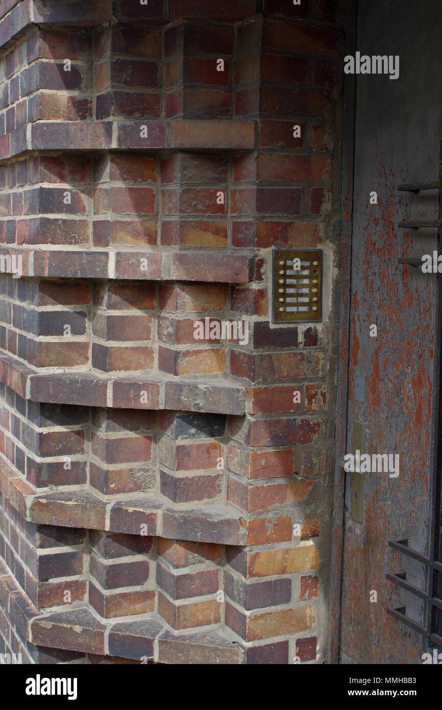 Brick portal of a house from early 20th century Stock Photo - Alamy