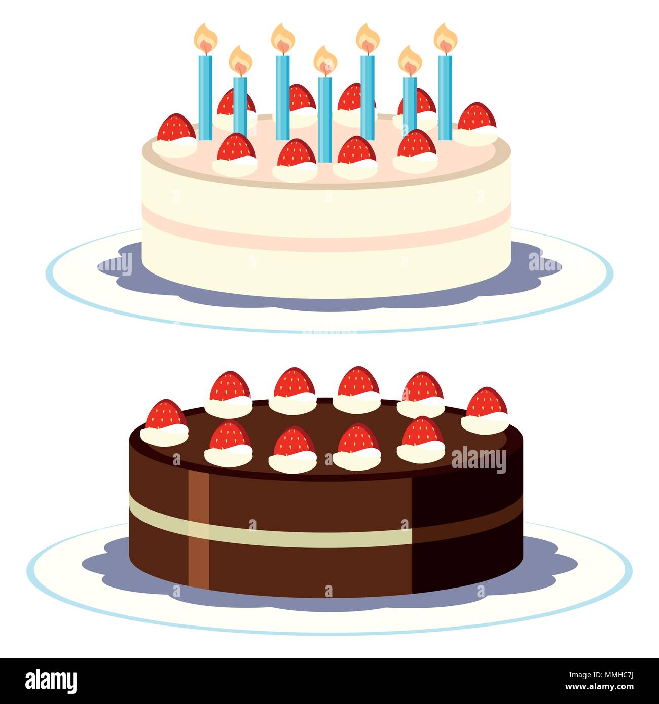 Cute picture chocolate cake Cut Out Stock Images & Pictures - Alamy