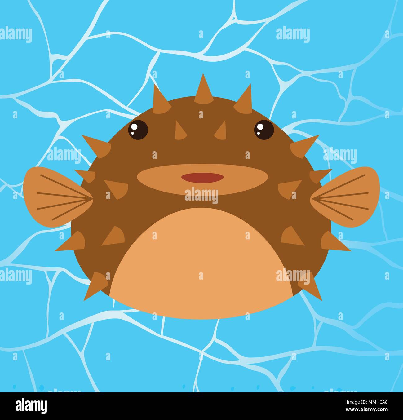 Puffer fish drawing illustration hi-res stock photography and images ...