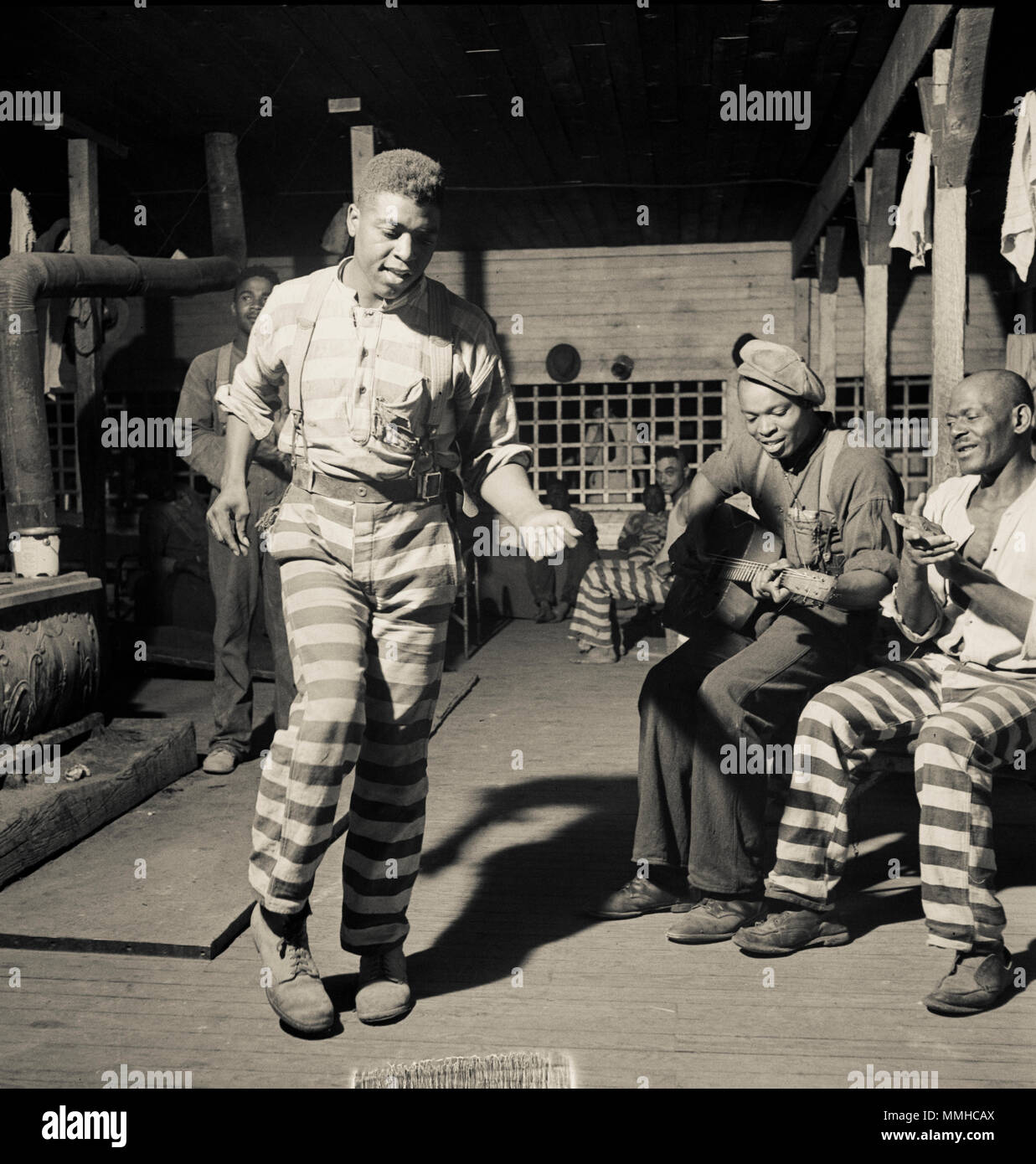 African American prisoners play music and dance in their Greene County ...