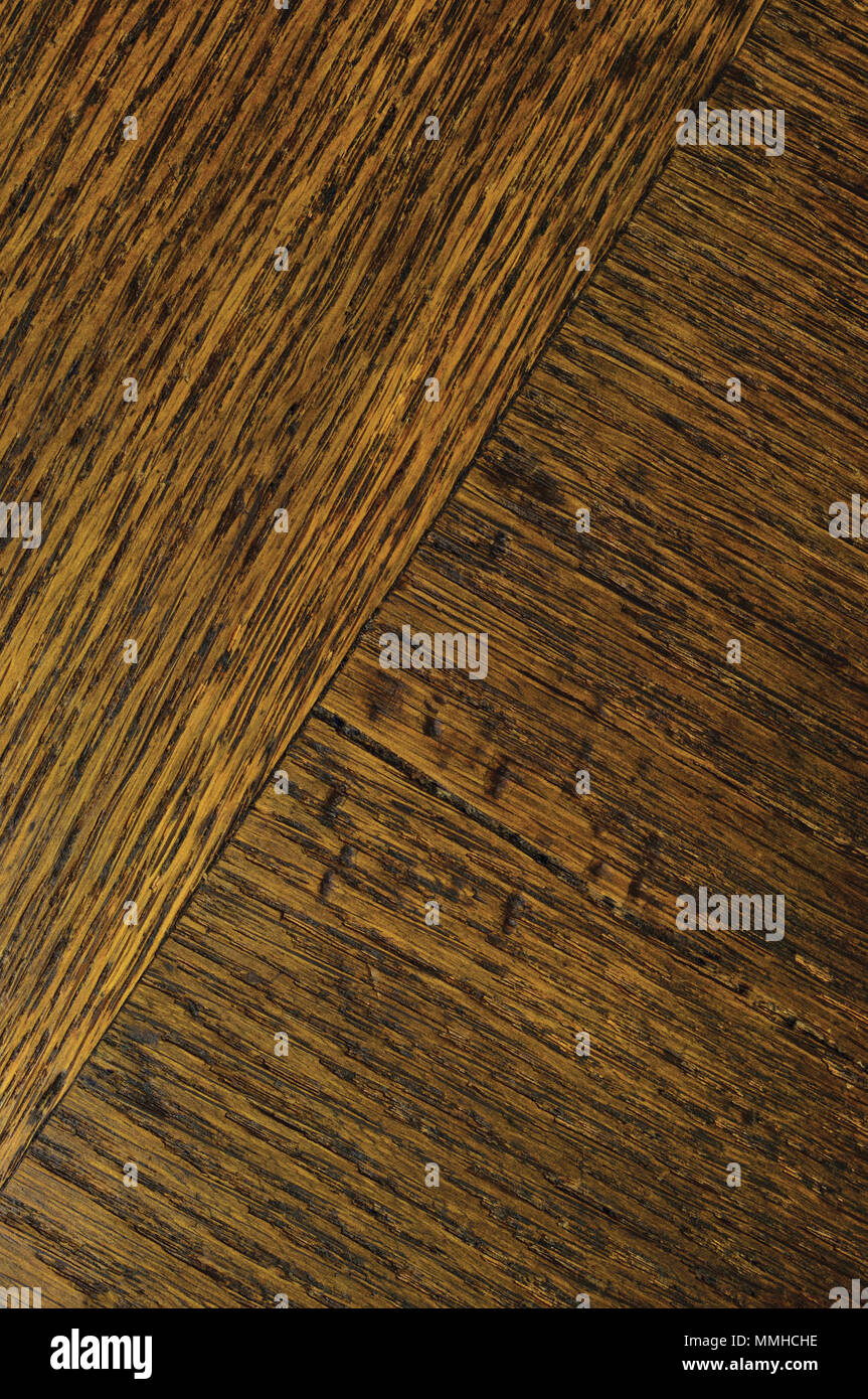 Oak grain veneer texture background, dark black brown natural vertical ...