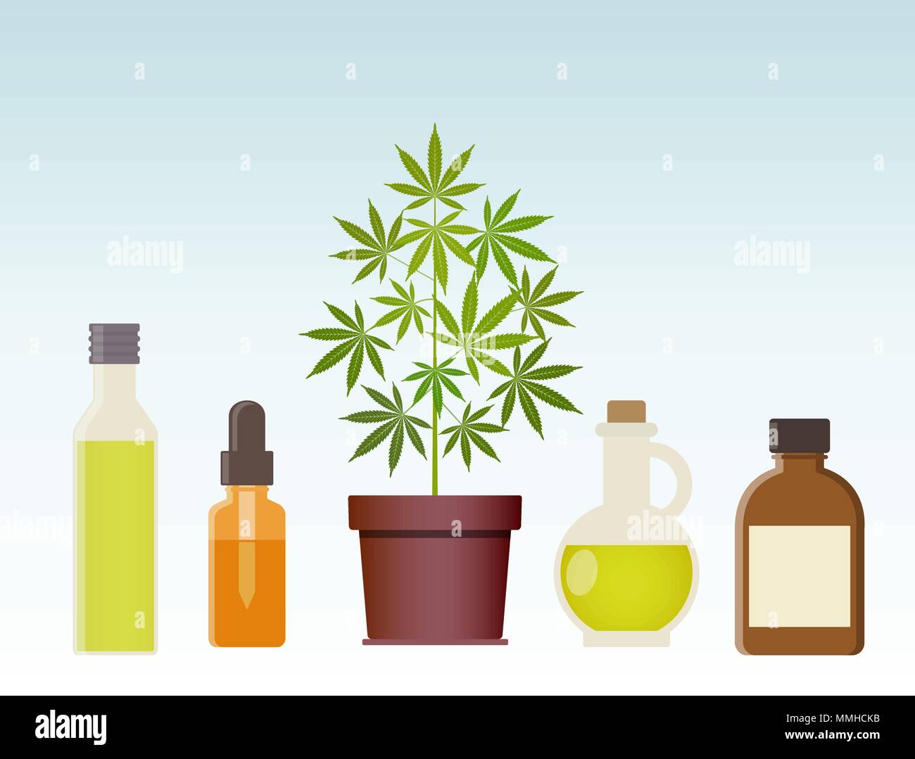 Hemp oil extraction Stock Vector Images - Alamy