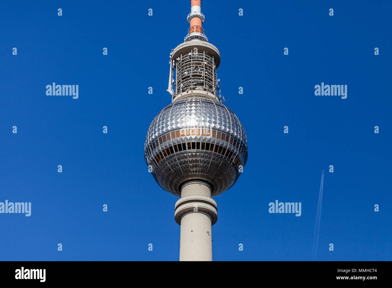 Aerial view of fernsehturm berlin and alexanderplatz hi-res stock photography and images - Alamy