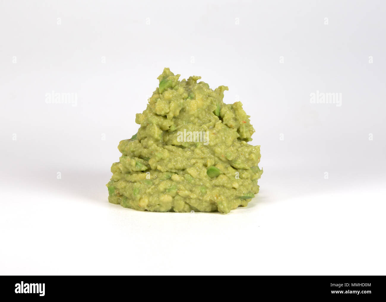 Large Pile of Guacamole on White Background Stock Photo - Alamy