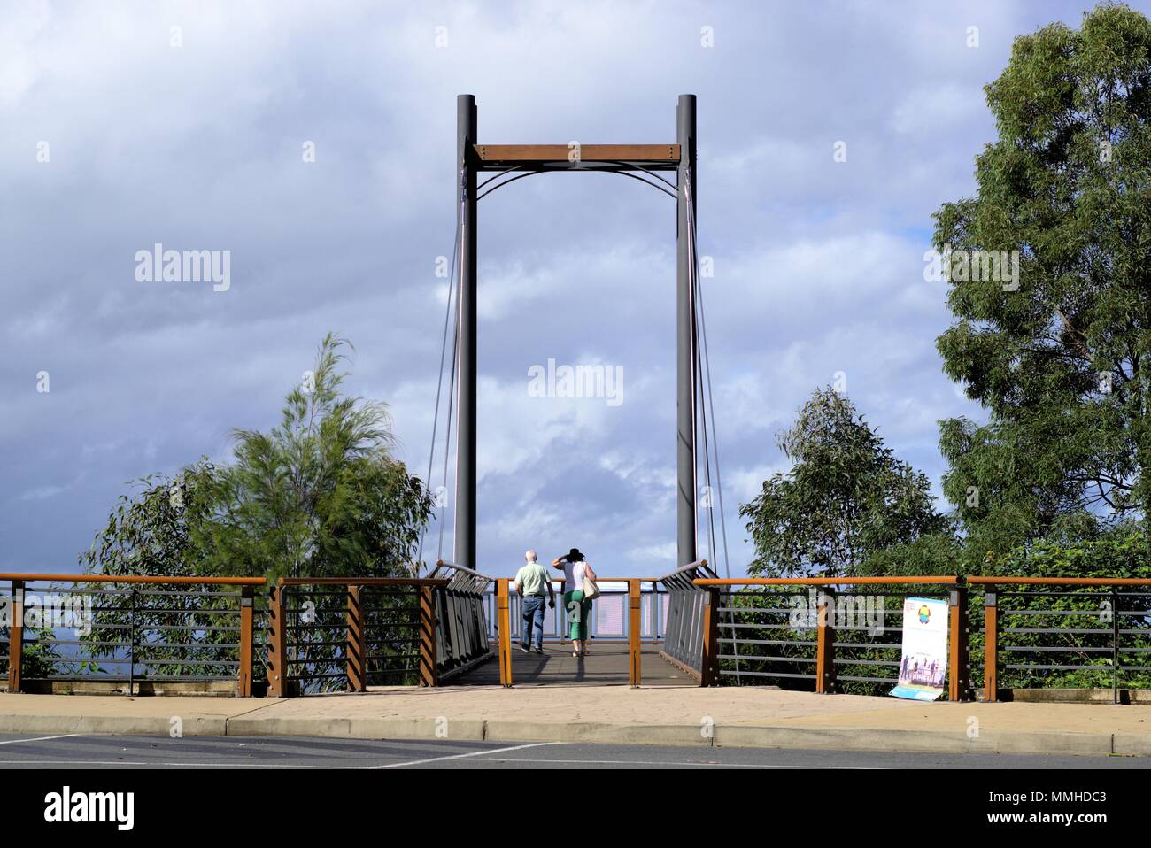 Cable pier, Sealy Lookout in Coffs Harbour, Australia. Also called ...
