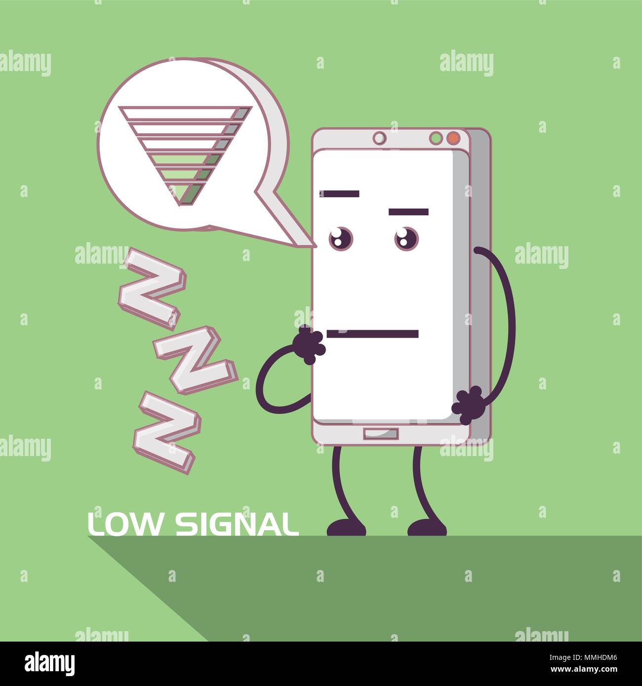 funny smartphone comic character vector illustration design Stock ...