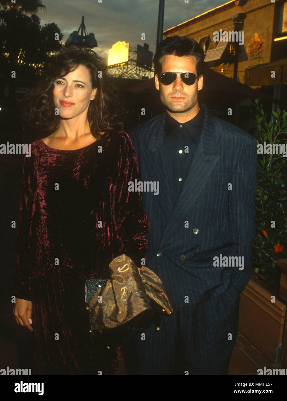 LOS ANGELES, CA - MAY 23: (L-R) Actress Cecilia Peck and actor Adrian Pasdar attend 'Torn Apart ...