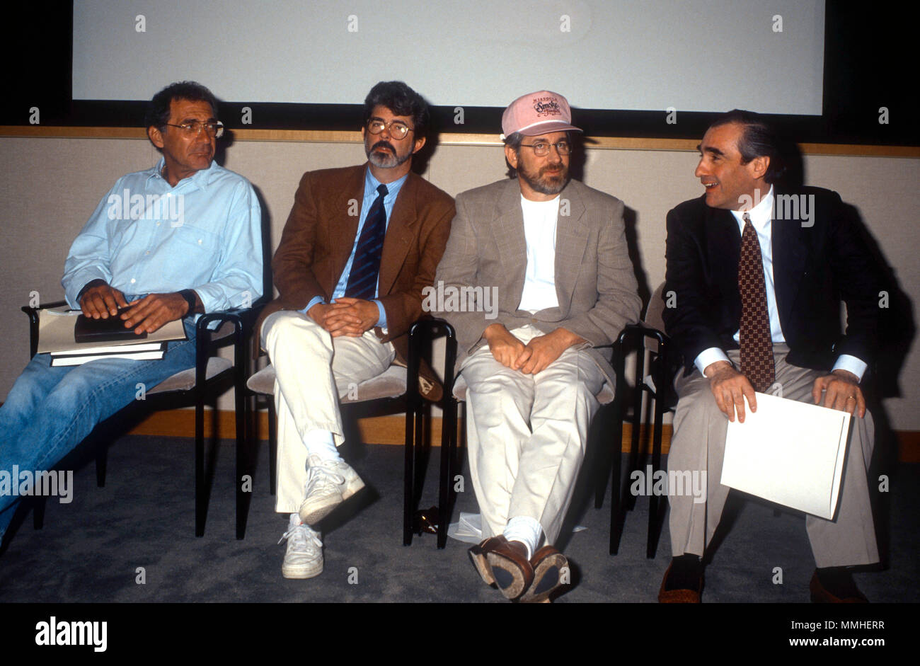 BEVERLY HILLS, CA - MAY 01: (L-R) Directors Sydney Pollack, George ...