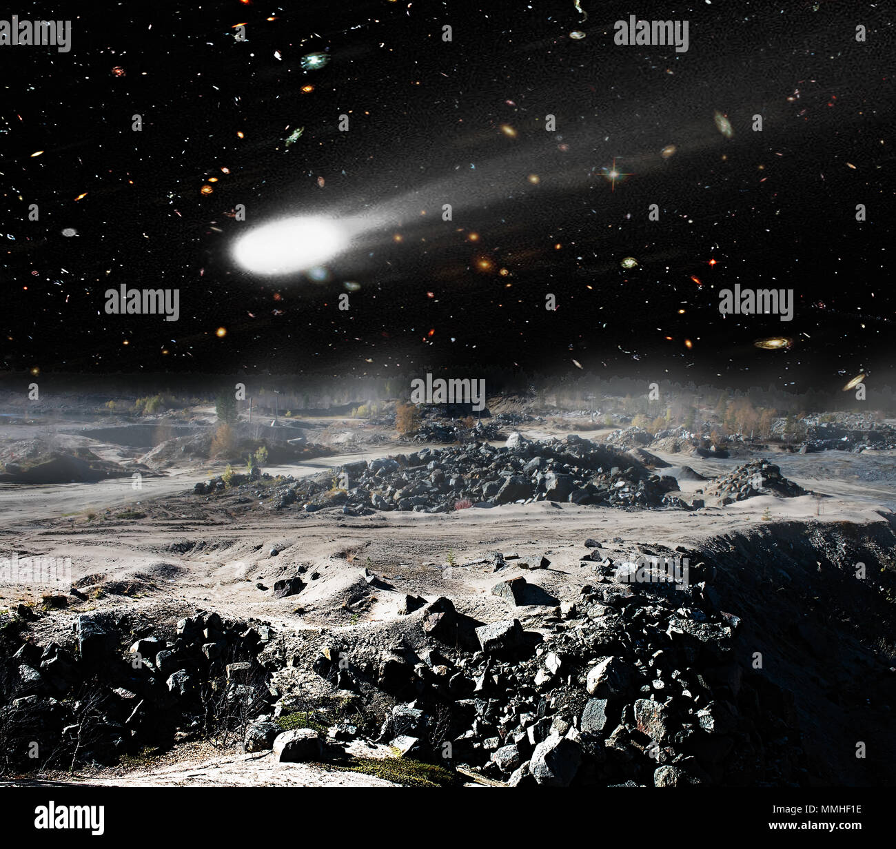 Amazing and terrible comet, asteroid zone, interstellar dust. Comet ...